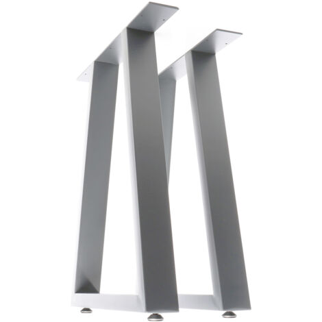 Set 2 gambe per tavolo a trapezio 60x72 cm base tavolo stile ...