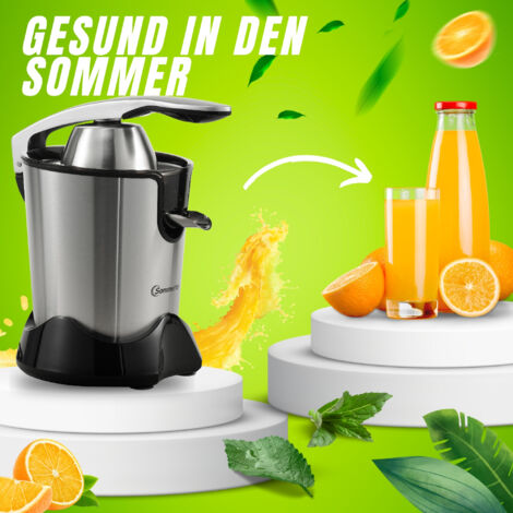 Sommertal Zitruspresse CP850 elektrische Saftpresse inkl. 2 Presskegel ...
