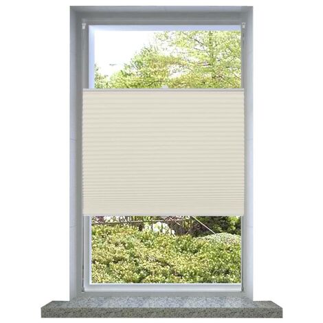 Plisse Blind 110x125cm Creme VD08328