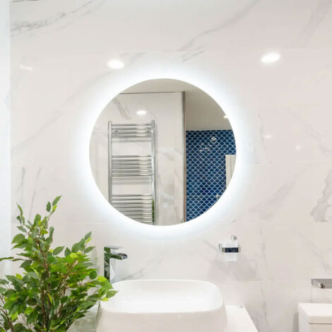 600mm Round Backlit LED Mirror with Demister