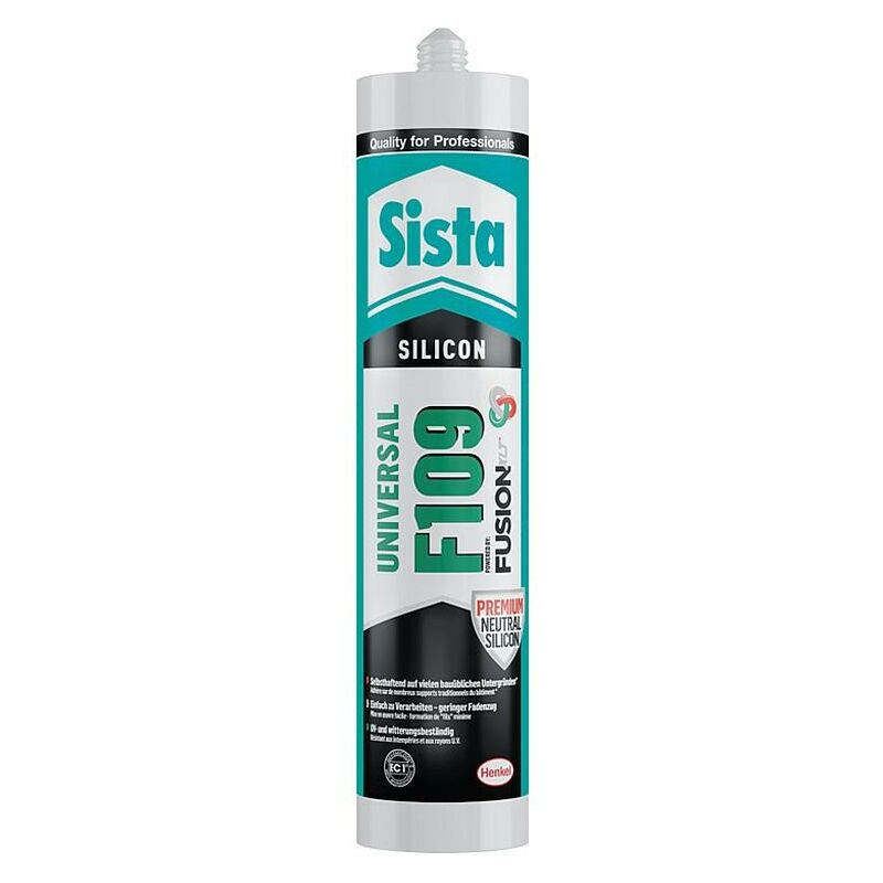 Silicone universelle SISTA F109 fusion transparente (mat) cartouche 300ml