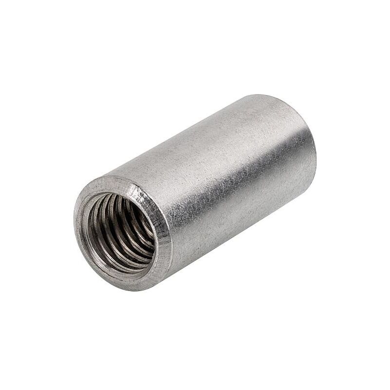 Manchon fileté rond, inox A4