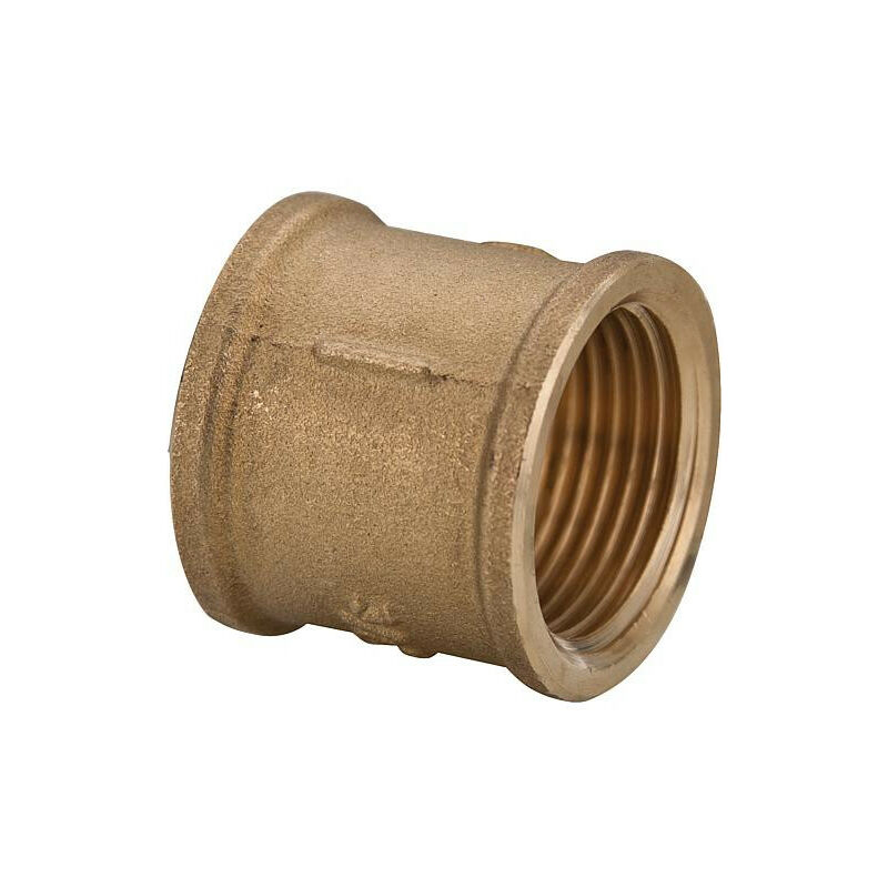 Manchon fileté en laiton 1/2" filet femxfem