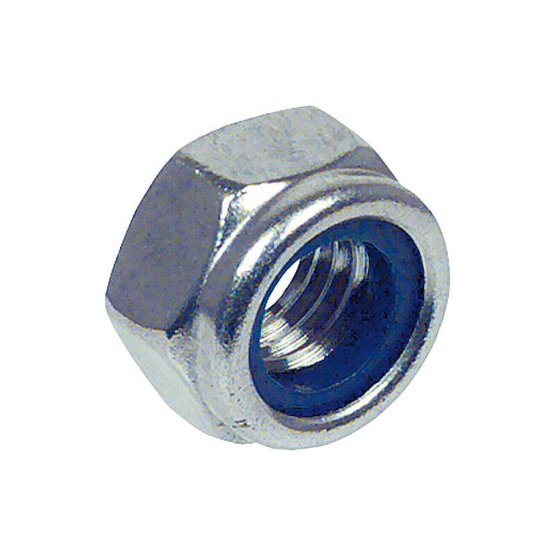 Ecrou 6 pans inoxA4 auto-secur,DIN985/ISO 10511, M6, Emballage 500 Pieces