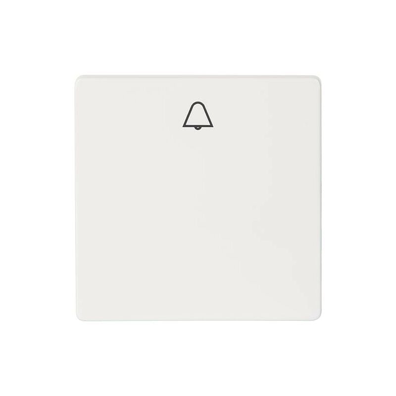 Interrupteur a bascule avec Symbol "sonnette", blanc titan, 55mmx55 mm ...