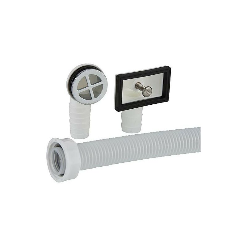 Kit trop-plein se compose de flexible 25x400mm, raccord rond et anguleux