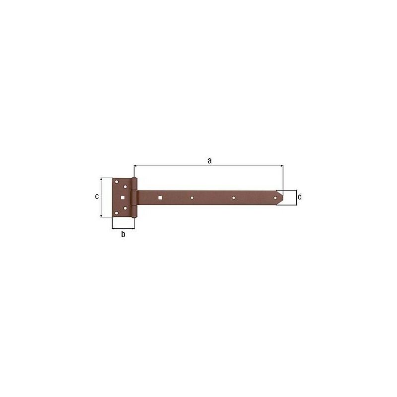 Penture anglaise DURAVIS® 391/59 x 103 mm, matériau : Acier, bleu ...