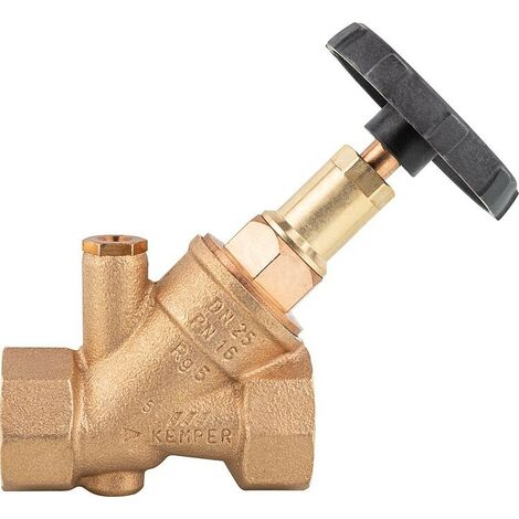 Vanne à flux libre KEMPER RG avec bouchon de vidange G1/4, IG DN40 (1 1/2")