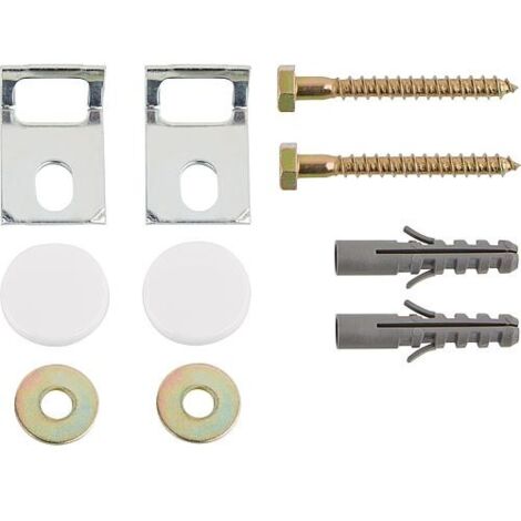 Kit de fixation pour urinoir Geberit avec capuchon blanc Karafix
