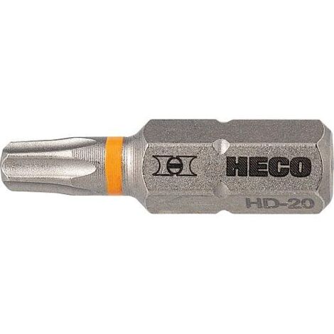 Embout HECO-Drive, HD-20 anneau orange, UE 10 pièces