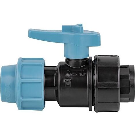 Vanne à compression pour PE, femelle 40mm x DN32 (1 1/4)"