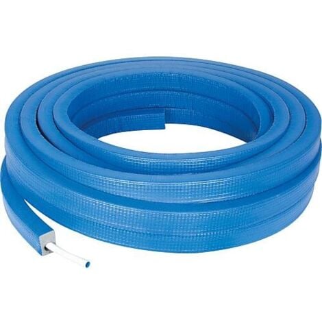 Uponor Uni Pipe PLUS blanc pré-isolé DHS26, Ø20mm x 2,25mm, bleu ...