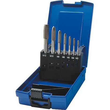 Jeu de taraud machine HSSG avec taraudage M 3 - M 12 en box plastique