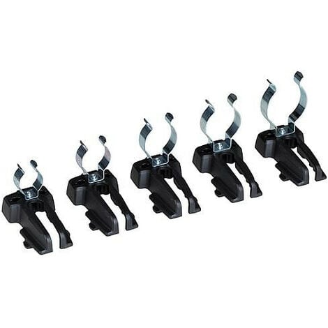 Set de clips Sortimo 5 pces pour WorkMo (plaque alu)