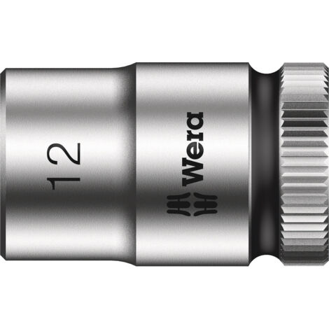 Douille WERA 3/8", 6 pans, court, SW 12,0 longueur 29mm