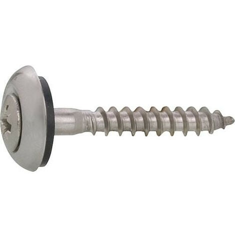 vis avec joint EPDM et rosace A2 4,5 x 55 en sachet de 100 pcs