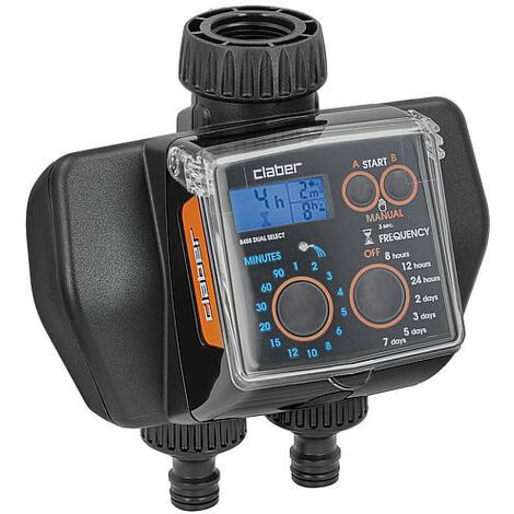Programmateur d'arrosage Dual Select, deux circuits, DN20(3/4") 14 programmes, avec entree sonde