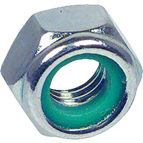 Ecrou hexagonal de securite avec Bague en plastique DIN 985 M 12 Paquet ...