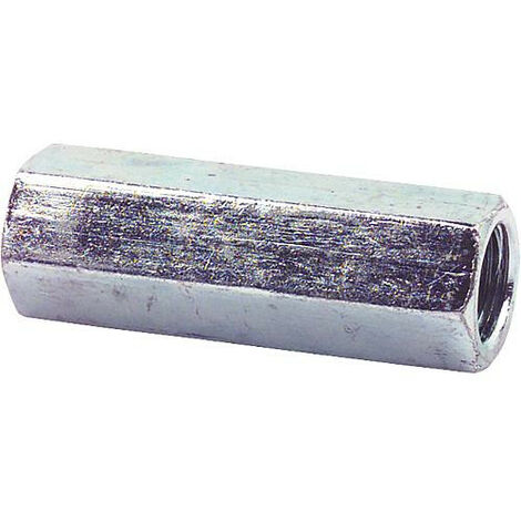 Manchon filete 6 pans M12 x 50 SW17, zingué Paquet 50 pieces