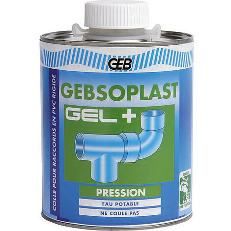 Gebsoplast Gel pression + evacuation Colle pour PVC Boite 250 ml + avec ...