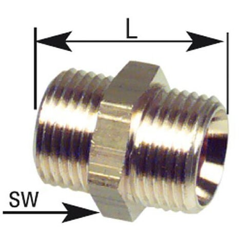 nipple double G 3/4" x G 1"