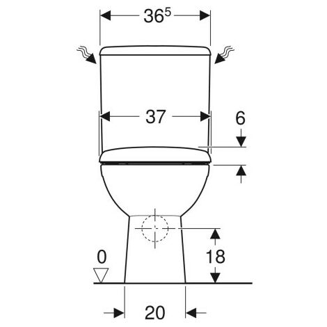 Pack WC sol RENOVA SH Surélevé Rimfree blanc