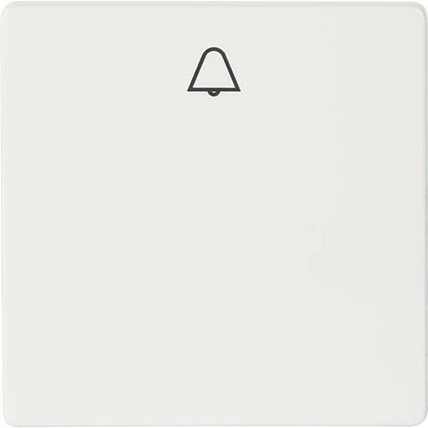Interrupteur a bascule avec Symbol "sonnette", blanc titan, 55mmx55 mm ...