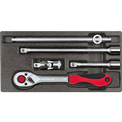 Kit clé GEDORE red 5 pcs 1/2 avec cliquet