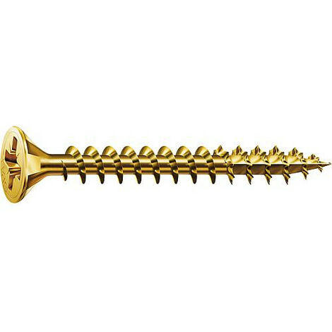 Vis a tete fraisée SPAX® YELLOX® cruciforme filetage plein diam. 5,0 x ...