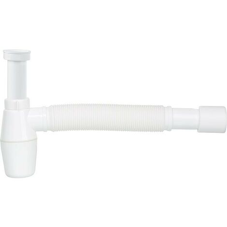 Siphon DN40 (1 1/2), Dim.: 40-50mm plastique blanc