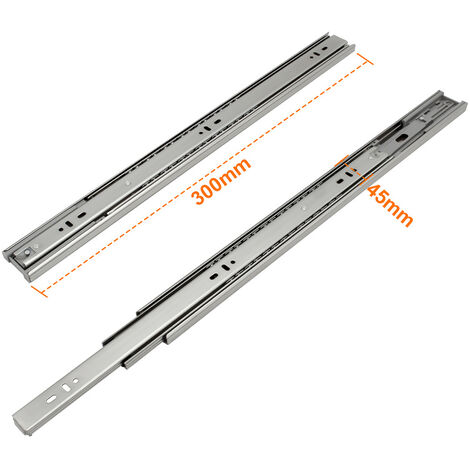Wolketon Schubladenschienen Schubladenauszug Soft Close Vollauszug ...