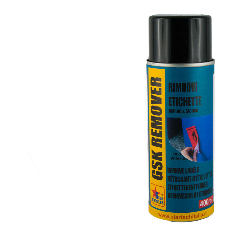 GSK-REMOVER spray 400 ml rimuovi etichette colla mastice nastri adesivi ...