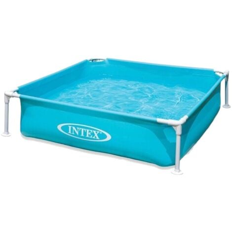 Piscina Quadrata per Bambini 122x122x30 cm, Celeste Intex 57173NP
