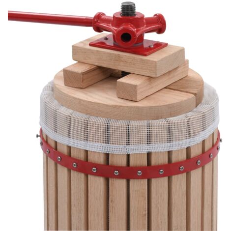 Torchio per Frutta e Vino con Sacco in Tessuto 24 L Rovere