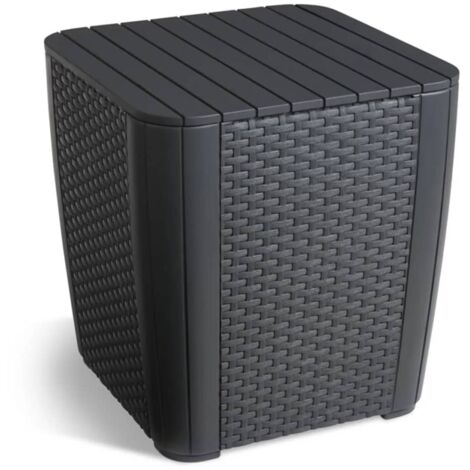 Tavolino da Giardino Luzon Vimini Piatto Graffite