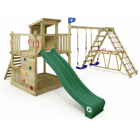 Wickey Climbing Frame Play Tower Smart Nest with Swing & Slide ...