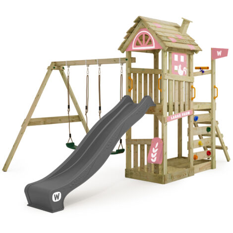 WICKEY FarmFlyer Climbing frame for the garden - anthracite