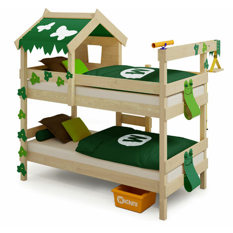 Wickey Kid's bed, bunk bed Crazy Ivy - canvas cover loft bed 90 x 200 ...