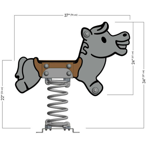 Wickey Spring rocker PRO Horse "Jolley" - Developed according to EN ...