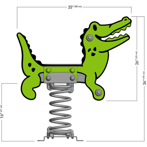 Wickey Spring rocker PRO Crocodile "Crockey" - Developed according to ...