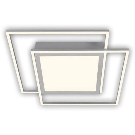 Plafone LED Plafone commutabile separatamente 51W cromo opaco Briloner