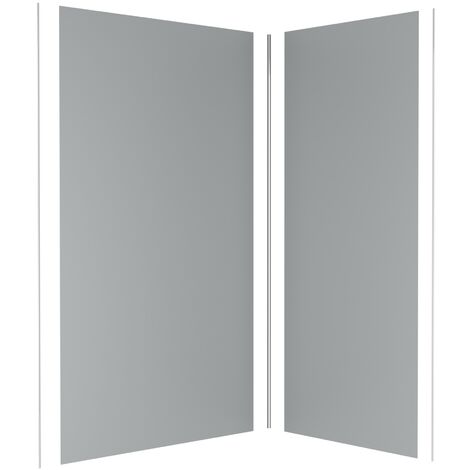 Paquete de paredes de pared Wall'it Silver - 90x120x210cm + 2 perfiles ...