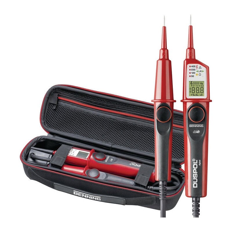 Testeur de tension/continuité DUSPOL® dig.+Sachet Premium 1-1000 V AC/1 ...