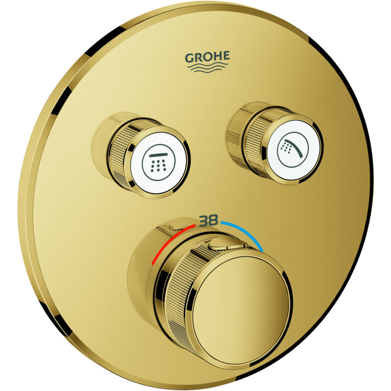 GROHE Grohtherm SmartControl 29119 FMS termostato redondo 2 ASV dorado ...