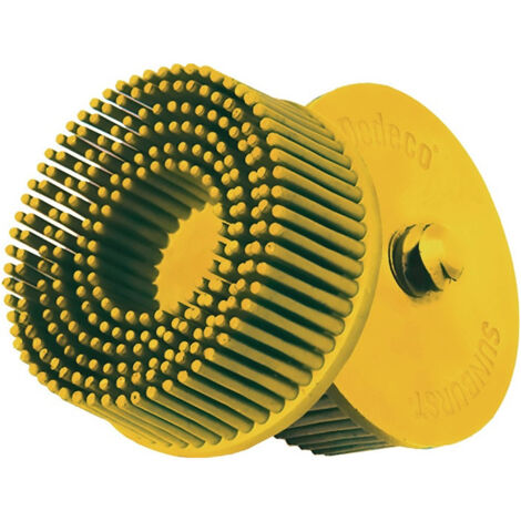 Disque brosse radiale Sunburst D.51mm K.80 A80 CRS B.51 jaune 25000min ...