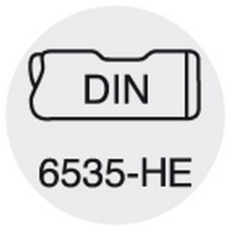 Broca helicoidal carburo monobloque, SuperLine 3 x D, tipo RT 100 U, DIN 6537, mango (DIN ...