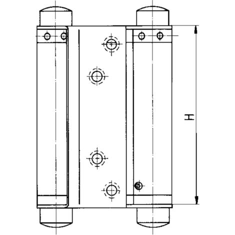 Bisagras para puertas dobles Tamaño 33 125 mm