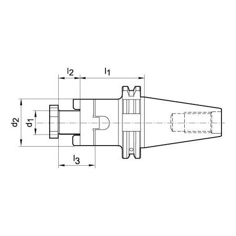 Mandril (portabroca) universal A100 SK50 16mm FORTIS