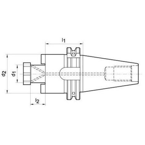 Mandril (portabroca) universal DIN69871AD SK50 16mm FORTIS