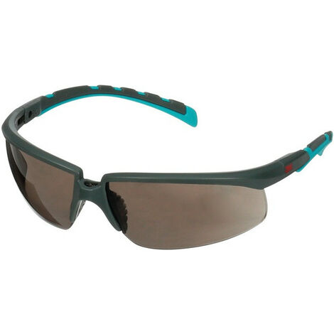 Schutzbrille S2002SGAF-BGR-EU EN 166 EN172 Bügel grau/türkis.Scheibe grau